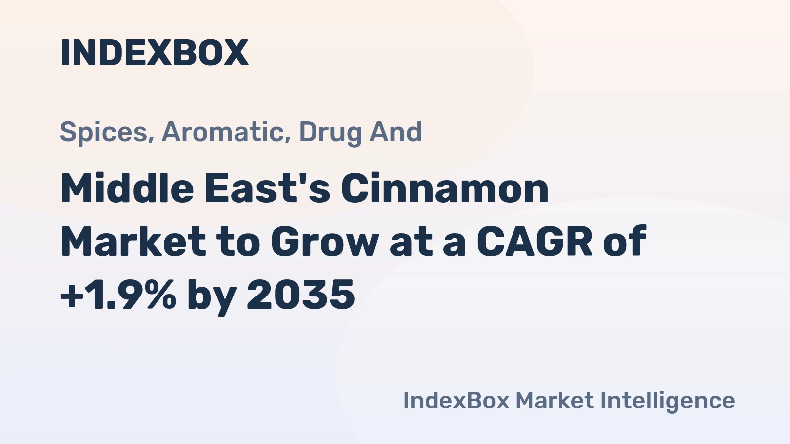 Middle East's Cinnamon Market to Grow at a CAGR of +1.9% by 2035