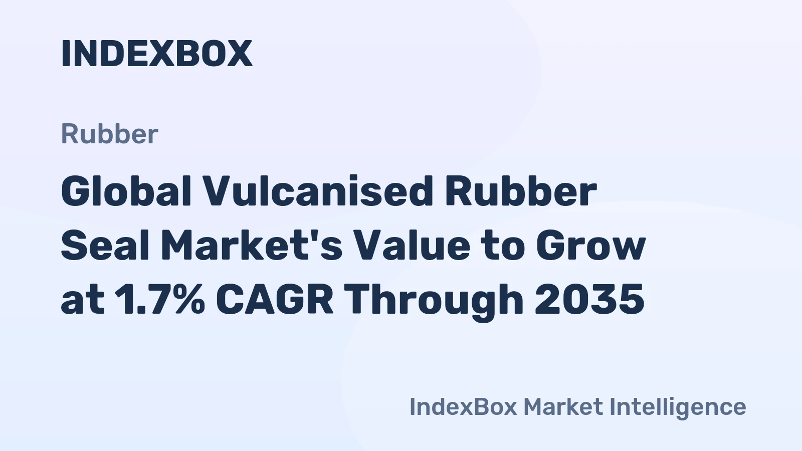 Global Vulcanised Rubber Seal Market's Value to Grow at 1.7% CAGR Through 2035