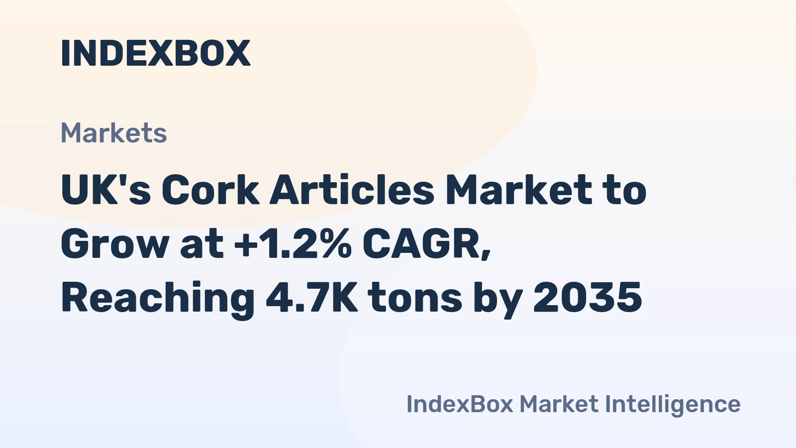 UK's Cork Articles Market to Grow at +1.2% CAGR, Reaching 4.7K tons by 2035