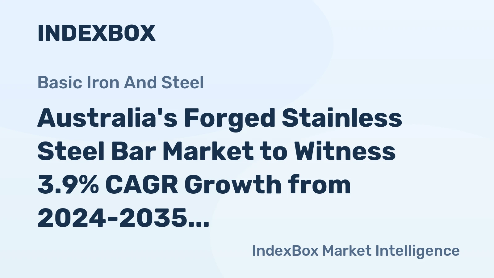Australia's Forged Stainless Steel Bar Market to Witness 3.9% CAGR Growth from 2024-2035