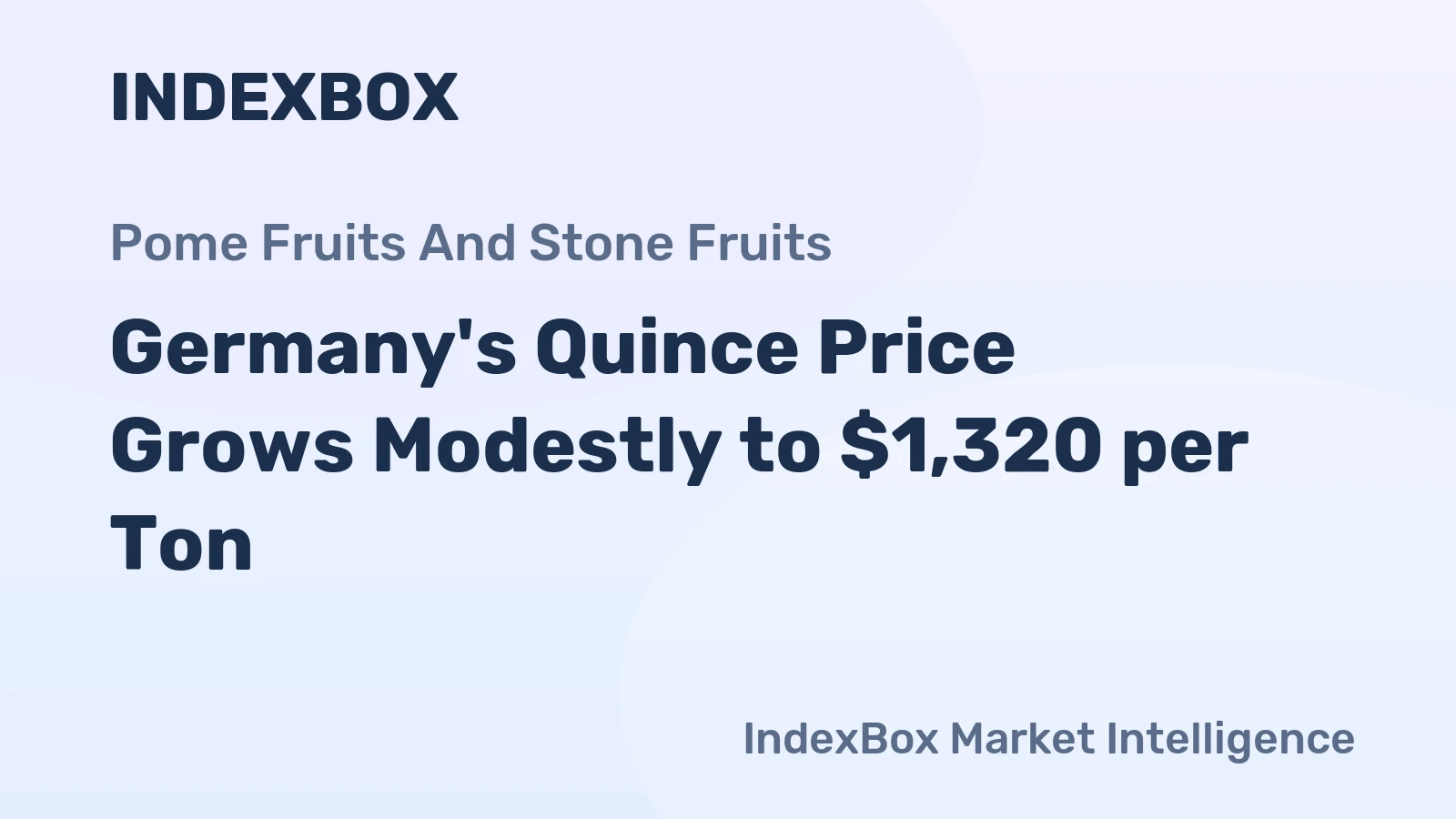 Germany's Quince Price Grows Modestly to $1,320 per Ton