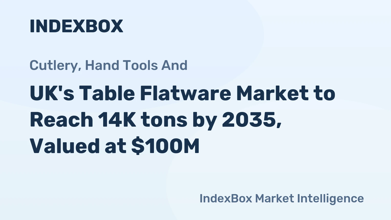 UK's Table Flatware Market to Reach 14K tons by 2035, Valued at $100M