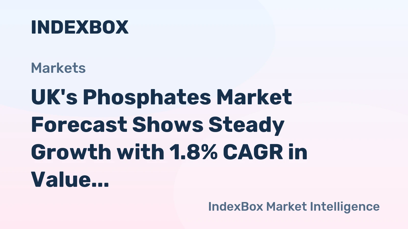 UK's Phosphates Market Forecast Shows Steady Growth with 1.8% CAGR in Value