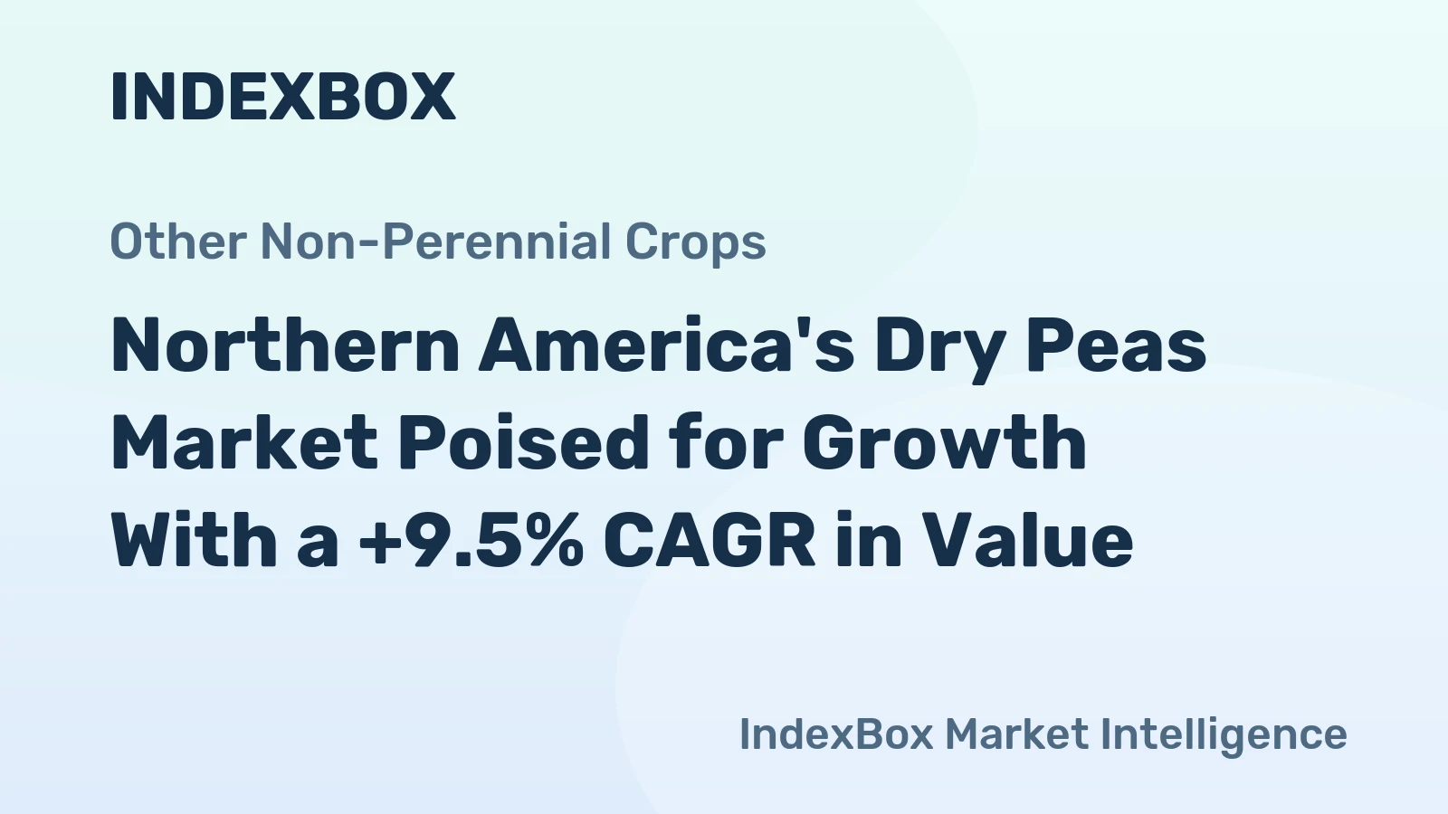 Northern America's Dry Peas Market Poised for Growth With a +9.5% CAGR in Value