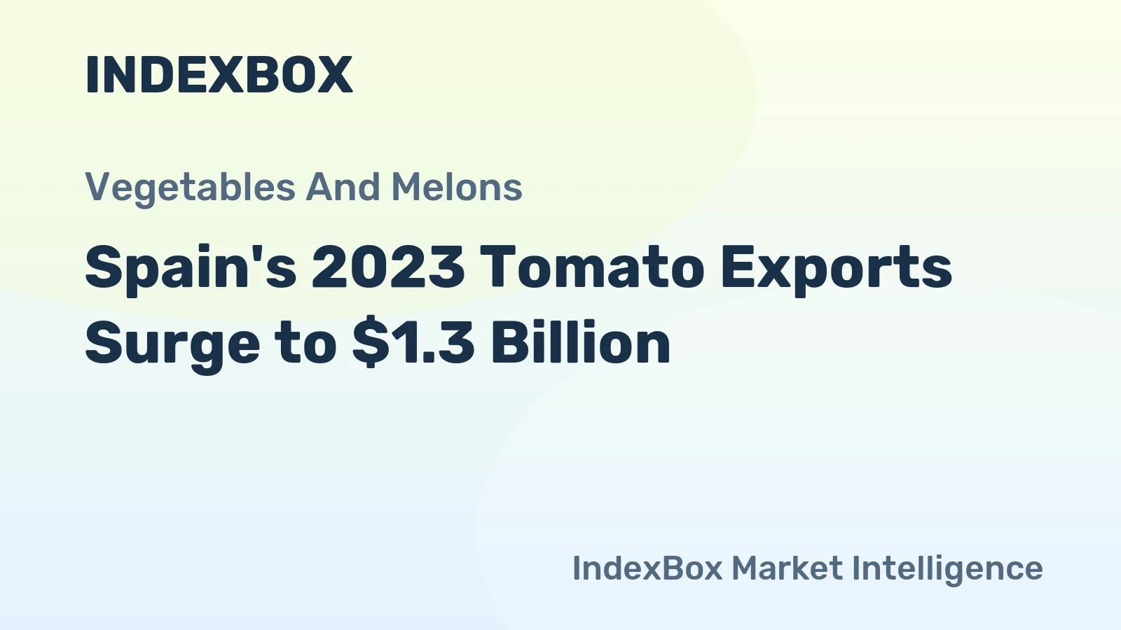 Spain's 2023 Tomato Exports Surge to $1.3 Billion