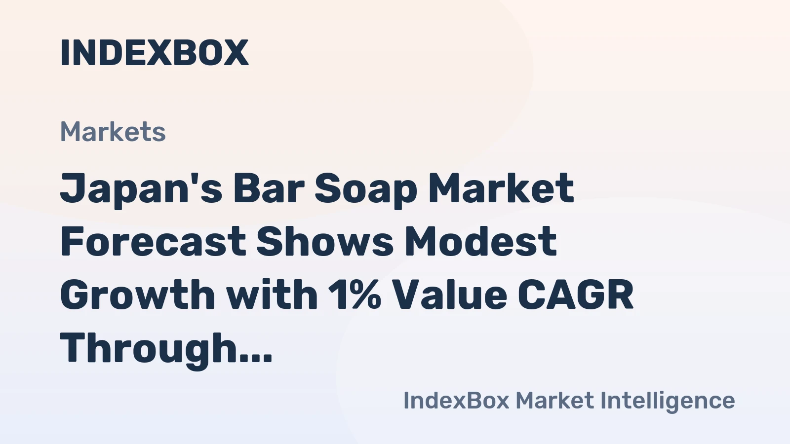 Japan's Bar Soap Market Forecast Shows Modest Growth with 1% Value CAGR Through 2035