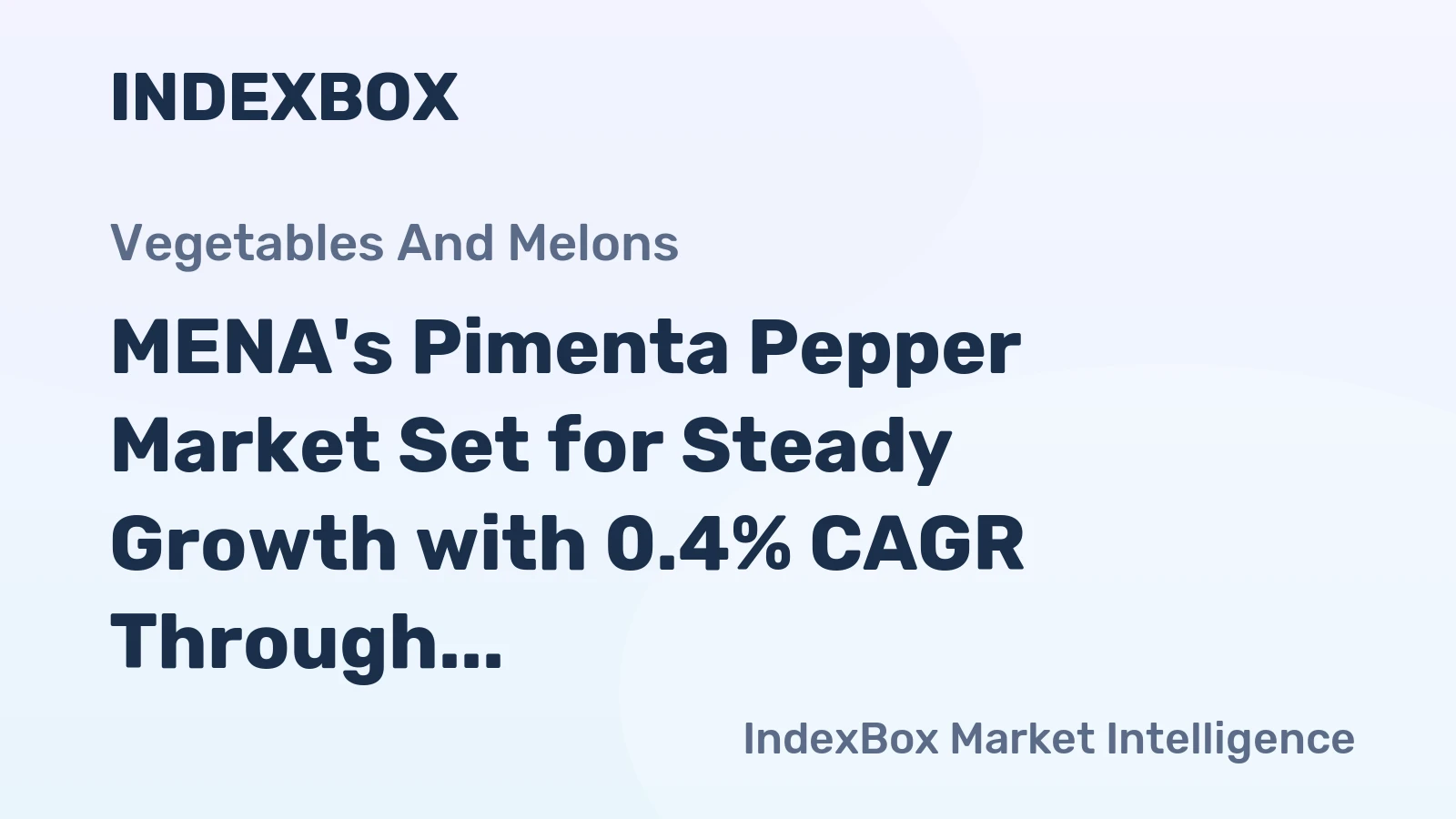 MENA's Pimenta Pepper Market Set for Steady Growth with 0.4% CAGR Through 2035
