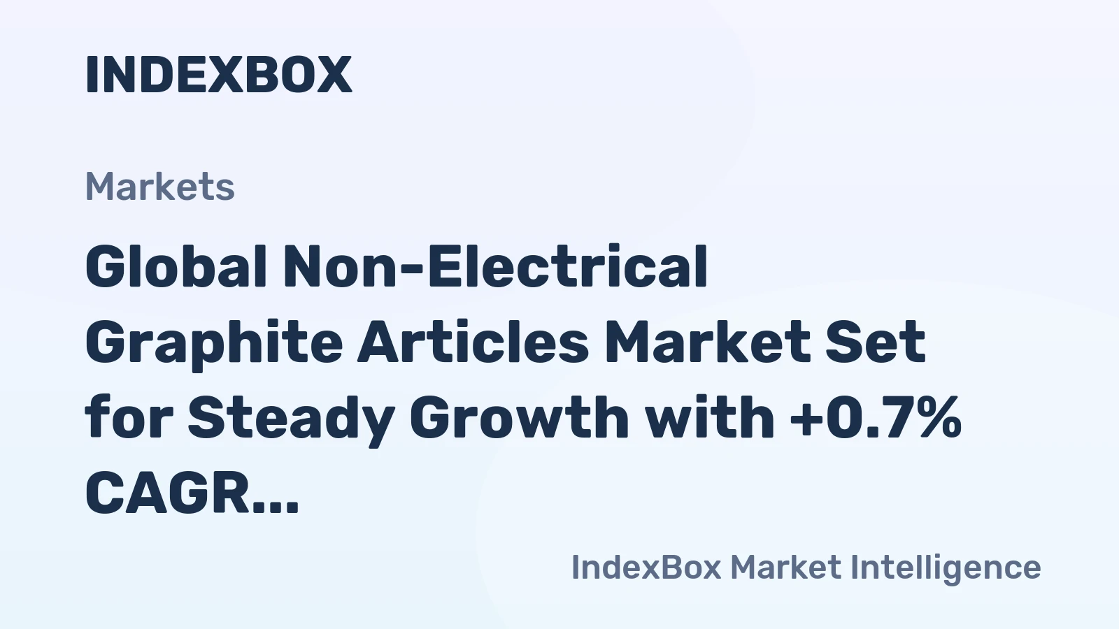 Global Non-Electrical Graphite Articles Market Set for Steady Growth with +0.7% CAGR Through 2035