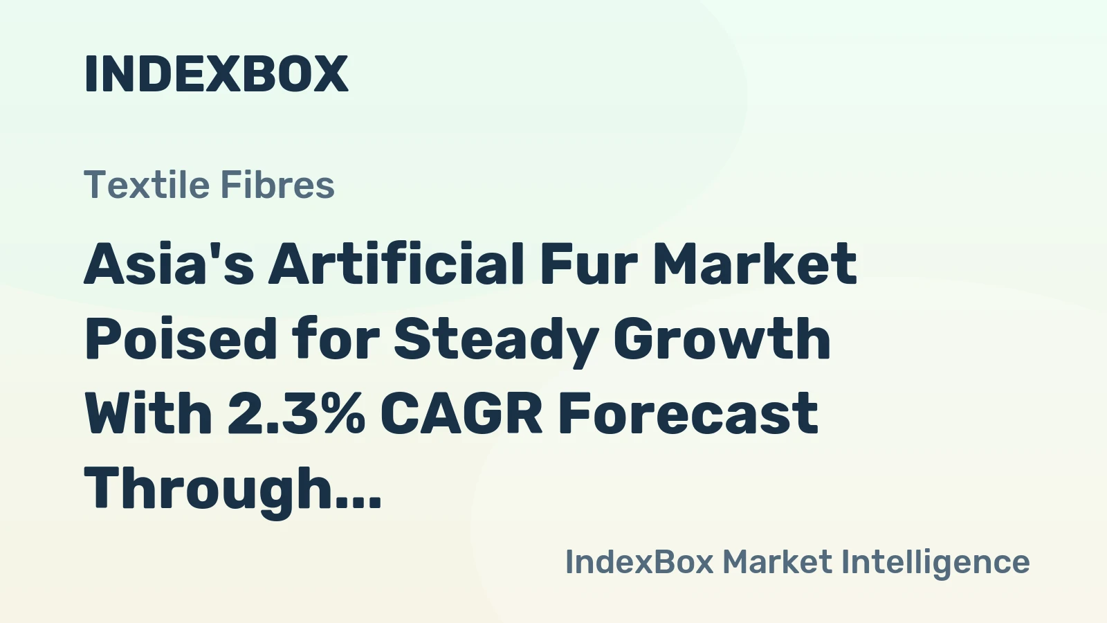 Asia's Artificial Fur Market Poised for Steady Growth With 2.3% CAGR Forecast Through 2035