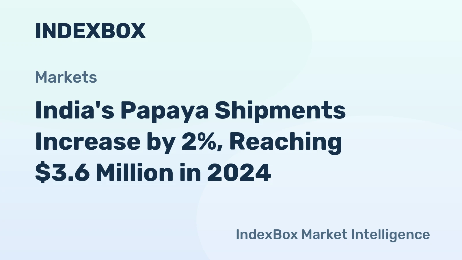 India's Papaya Shipments Increase by 2%, Reaching $3.6 Million in 2024