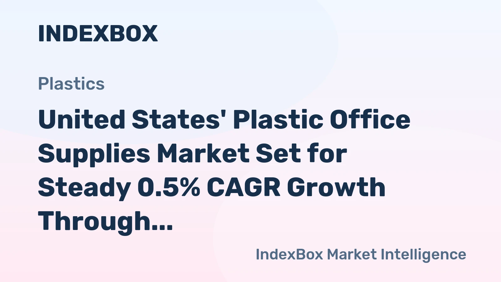 United States' Plastic Office Supplies Market Set for Steady 0.5% CAGR Growth Through 2035