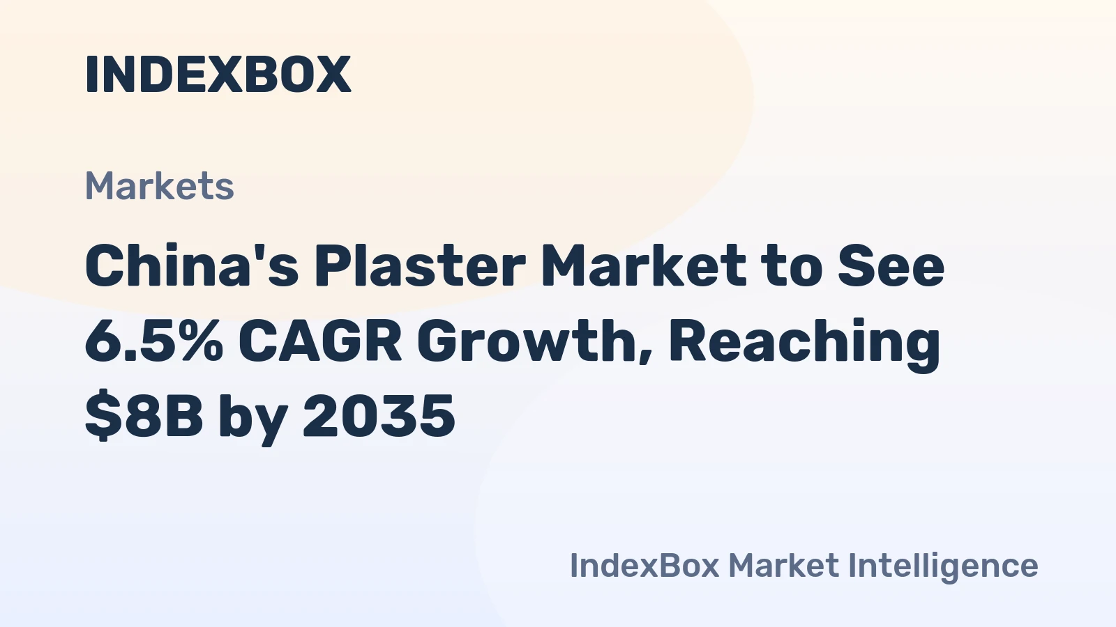 China's Plaster Market to See 6.5% CAGR Growth, Reaching $8B by 2035