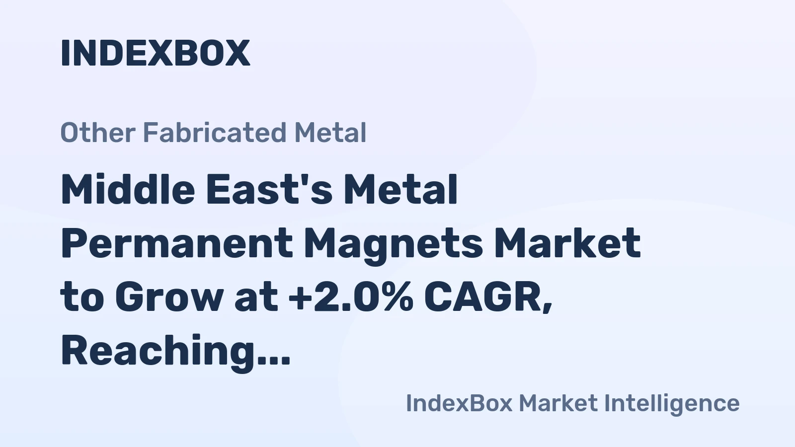 Middle East's Metal Permanent Magnets Market to Grow at +2.0% CAGR, Reaching 13K Tons by 2035
