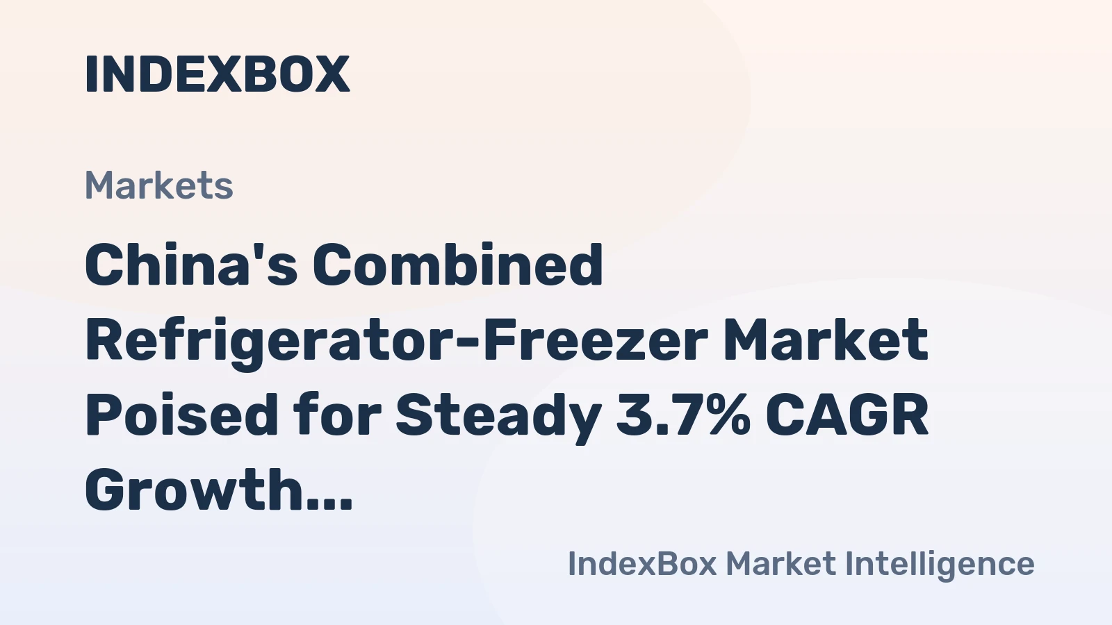 China's Combined Refrigerator-Freezer Market Poised for Steady 3.7% CAGR Growth