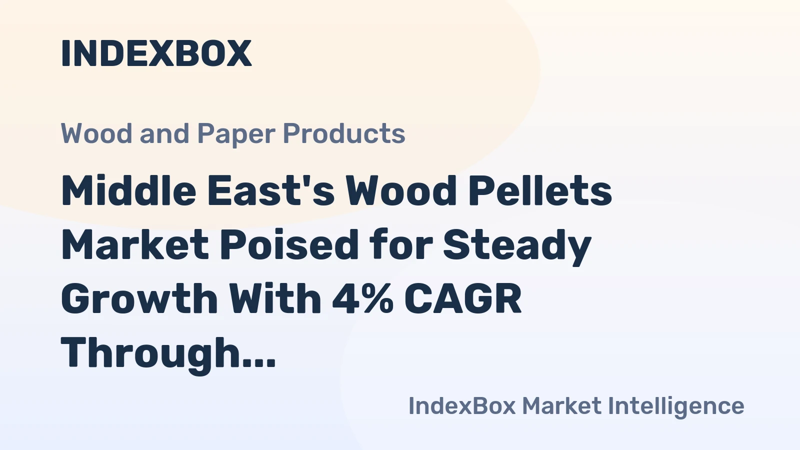 Middle East's Wood Pellets Market Poised for Steady Growth With 4% CAGR Through 2035