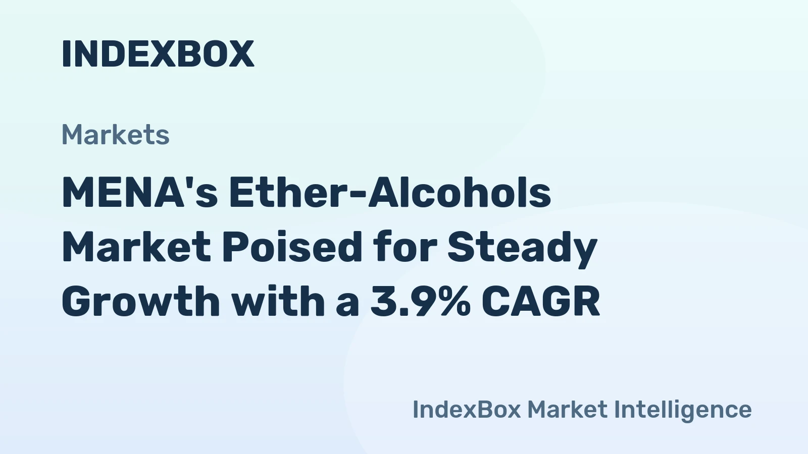 MENA's Ether-Alcohols Market Poised for Steady Growth with a 3.9% CAGR