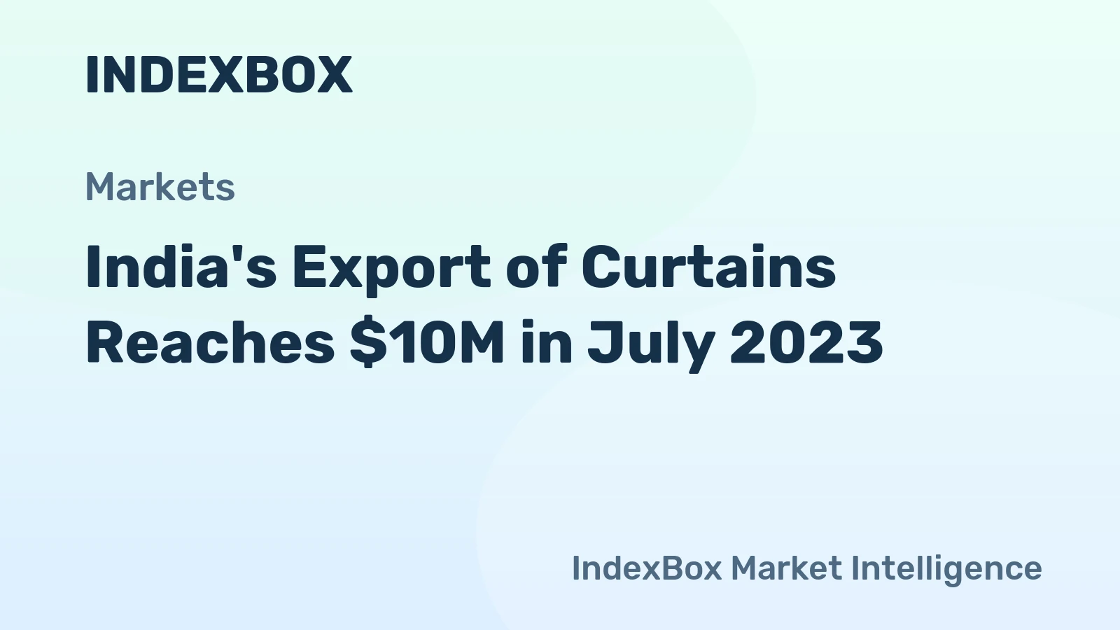 India's Export of Curtains Reaches $10M in July 2023