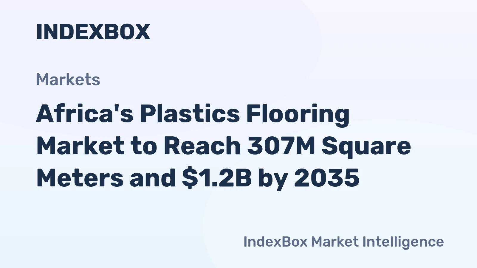 Africa's Plastics Flooring Market to Reach 307M Square Meters and $1.2B by 2035