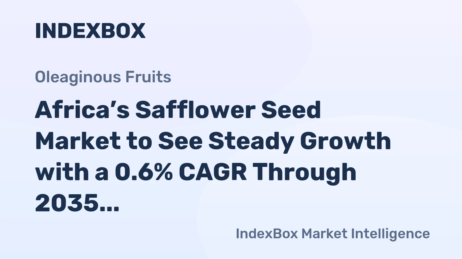 Africa’s Safflower Seed Market to See Steady Growth with a 0.6% CAGR Through 2035
