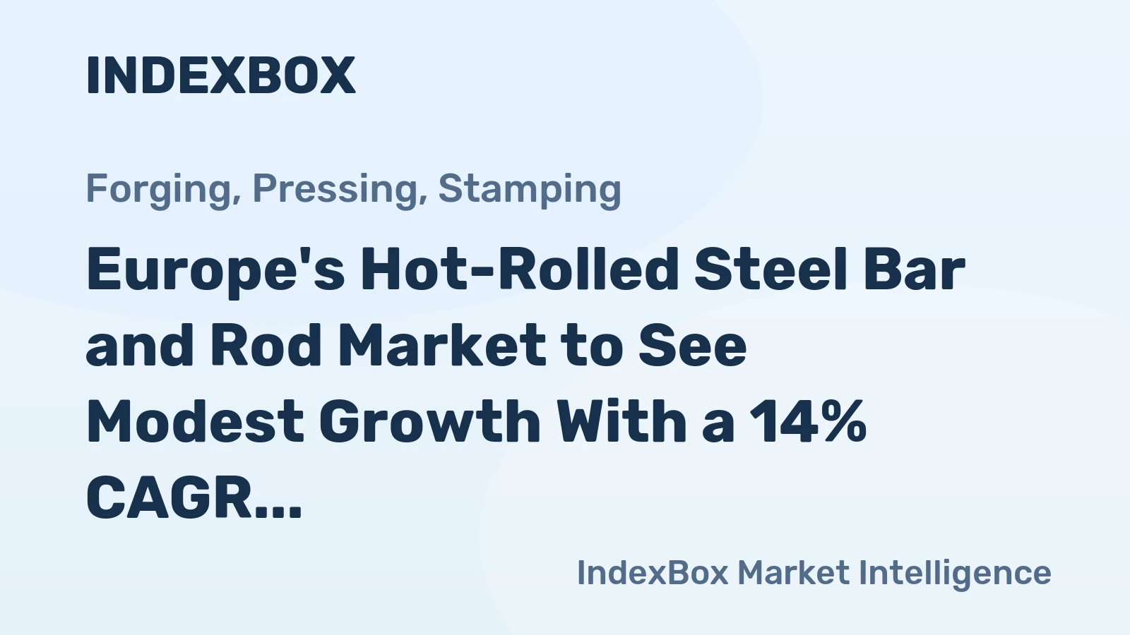 Europe's Hot-Rolled Steel Bar and Rod Market to See Modest Growth With a 14% CAGR Through 2035