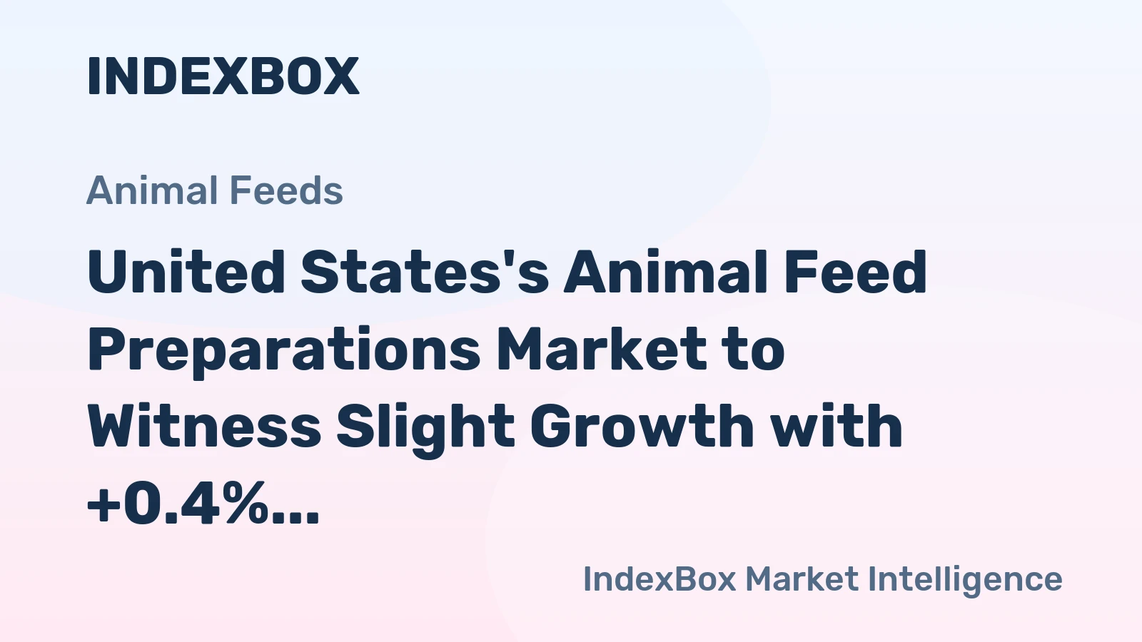 United States's Animal Feed Preparations Market to Witness Slight Growth with +0.4% CAGR, Reaching $85.7B by 2035