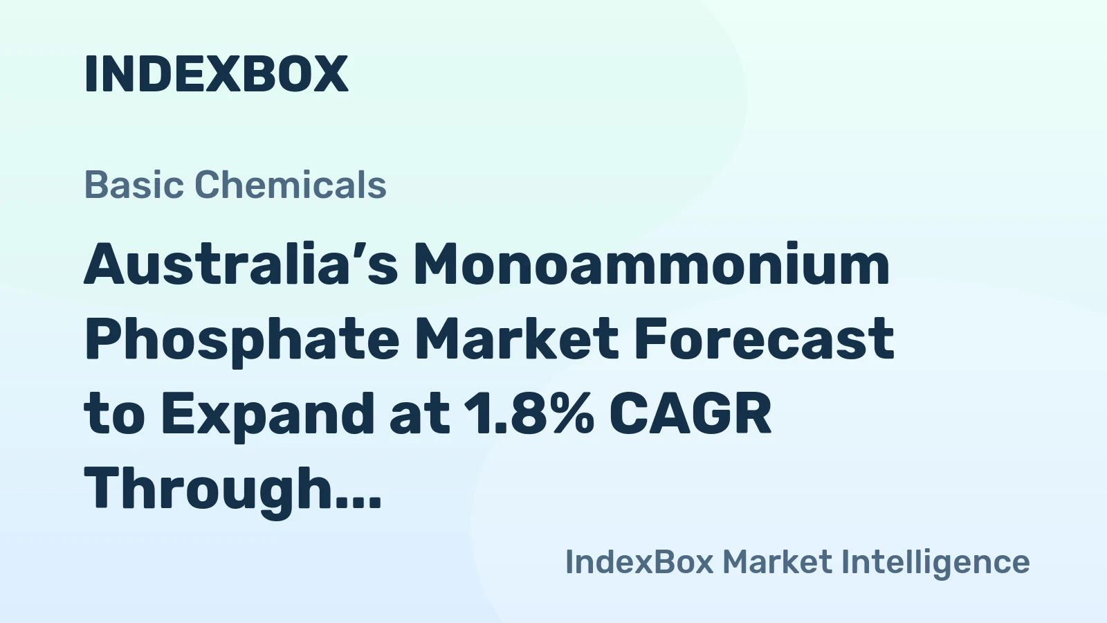 Australia’s Monoammonium Phosphate Market Forecast to Expand at 1.8% CAGR Through 2035