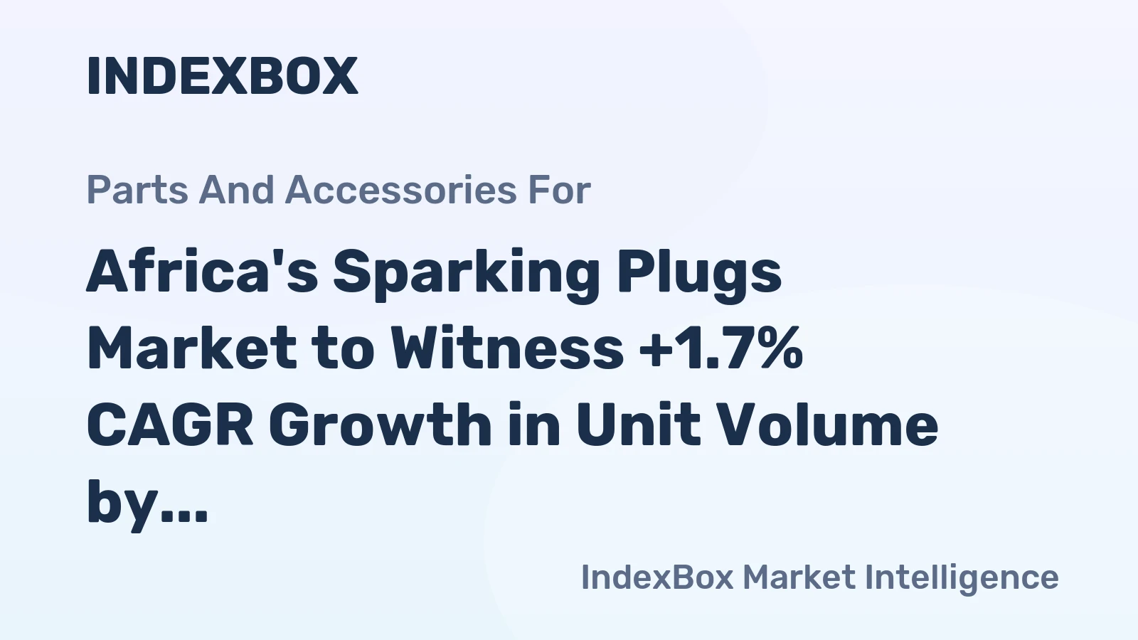Africa's Sparking Plugs Market to Witness +1.7% CAGR Growth in Unit Volume by 2035