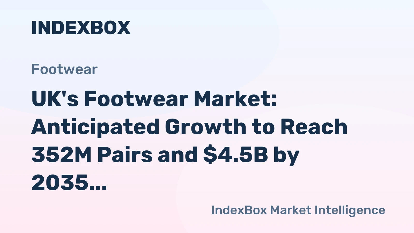 UK's Footwear Market: Anticipated Growth to Reach 352M Pairs and $4.5B by 2035