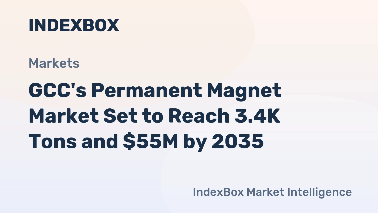 GCC's Permanent Magnet Market Set to Reach 3.4K Tons and $55M by 2035