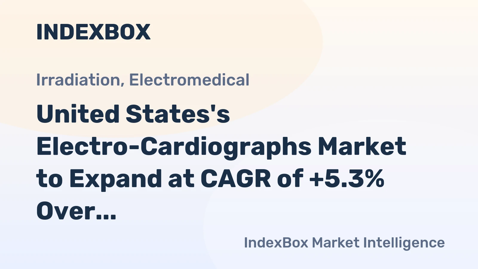 United States's Electro-Cardiographs Market to Expand at CAGR of +5.3% Over Next Decade