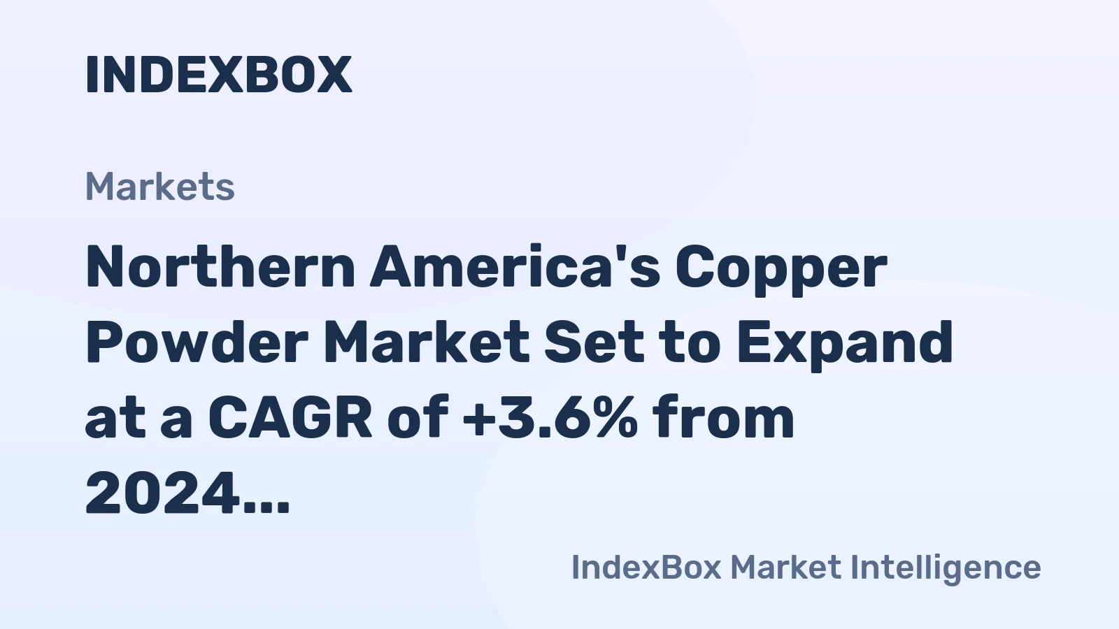 Northern America's Copper Powder Market Set to Expand at a CAGR of +3.6% from 2024 to 2035