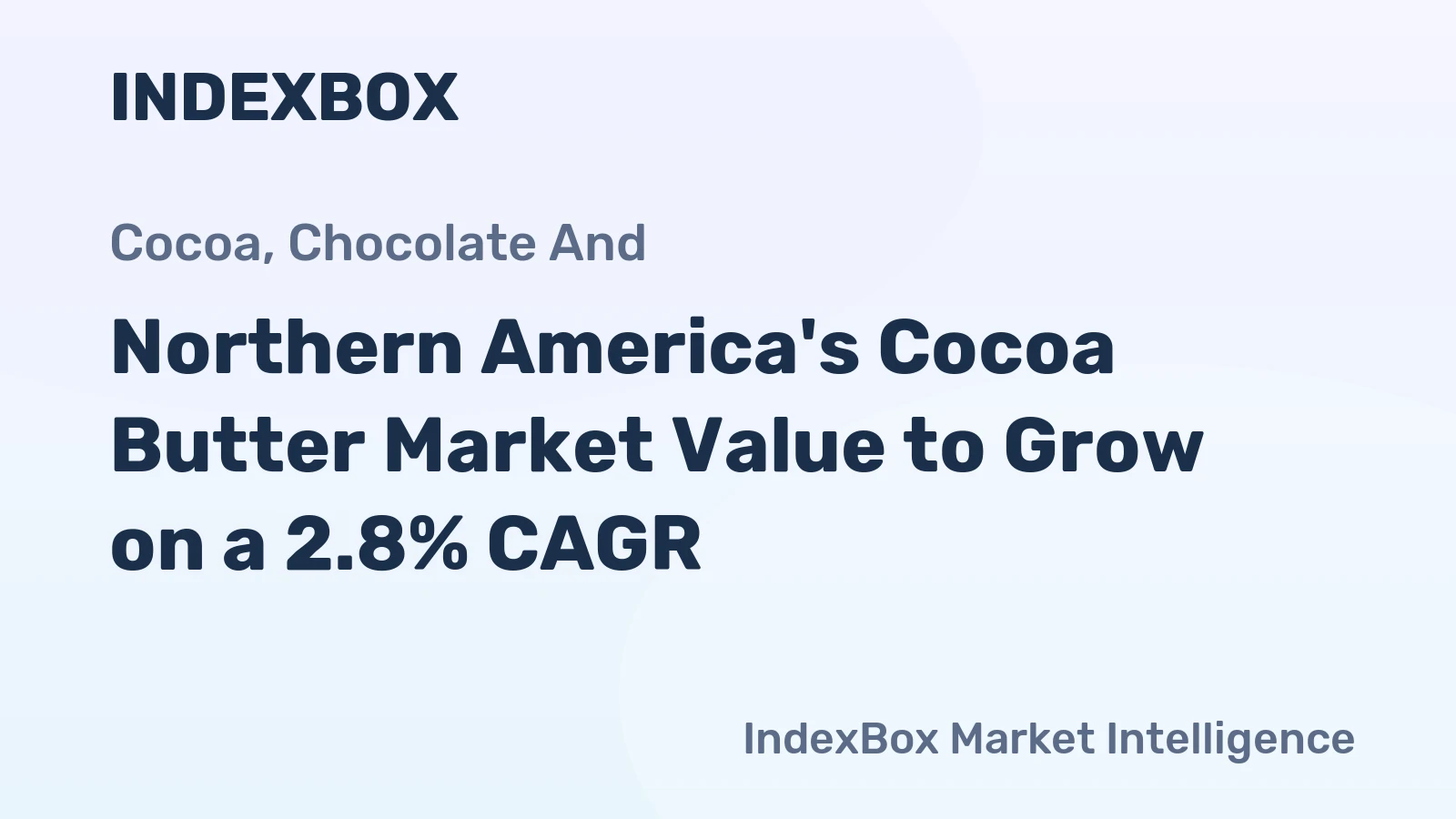 Northern America's Cocoa Butter Market Value to Grow on a 2.8% CAGR
