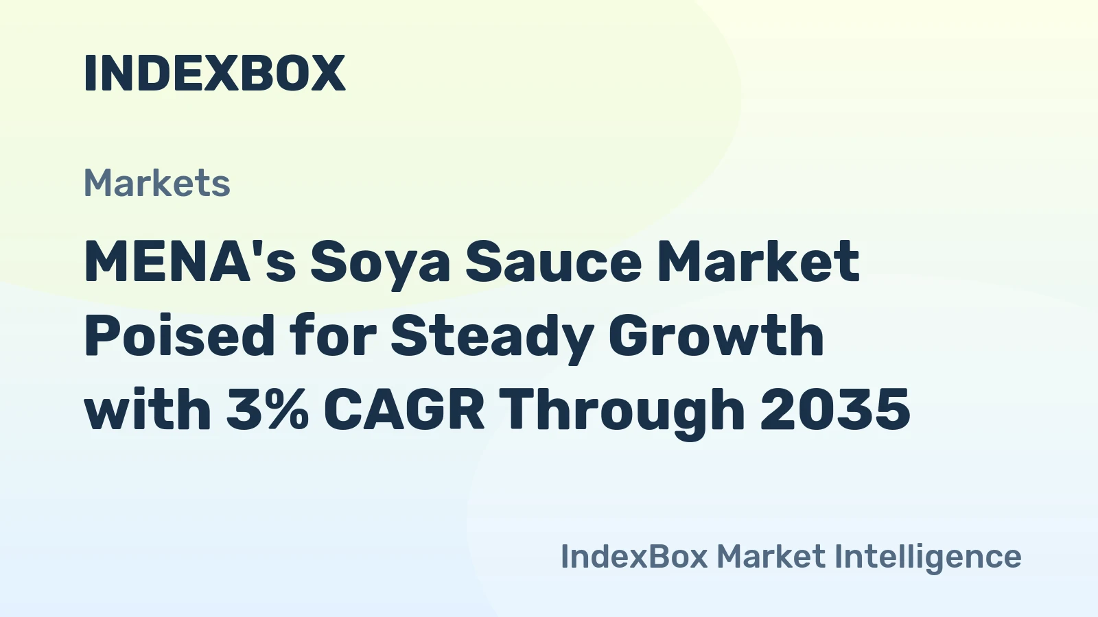 MENA's Soya Sauce Market Poised for Steady Growth with 3% CAGR Through 2035