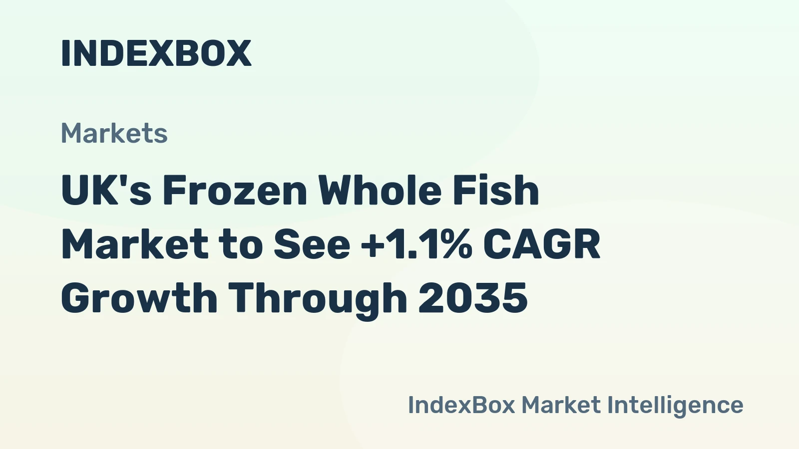 UK's Frozen Whole Fish Market to See +1.1% CAGR Growth Through 2035