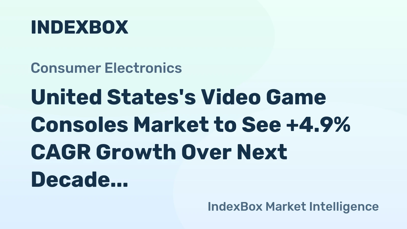 United States's Video Game Consoles Market to See +4.9% CAGR Growth Over Next Decade, Reaching $17.6B by 2035