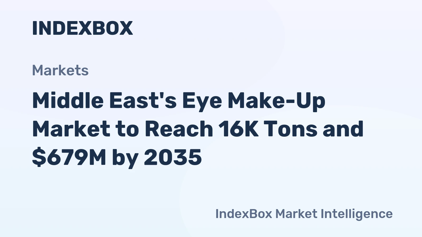Middle East's Eye Make-Up Market to Reach 16K Tons and $679M by 2035