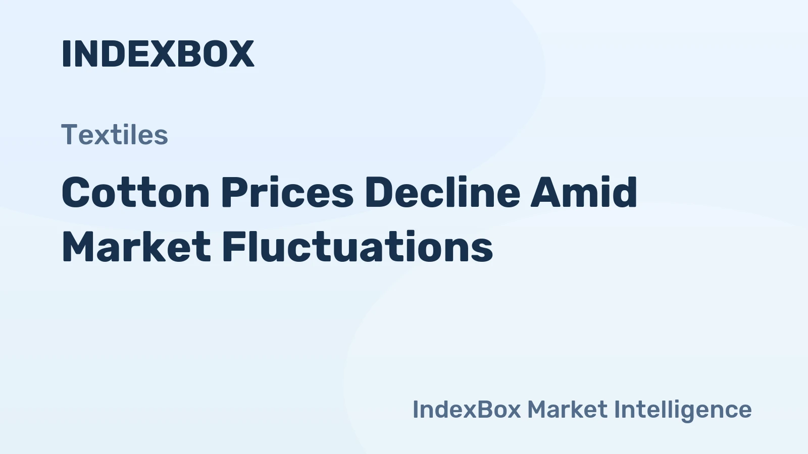 Cotton Prices Decline Amid Market Fluctuations