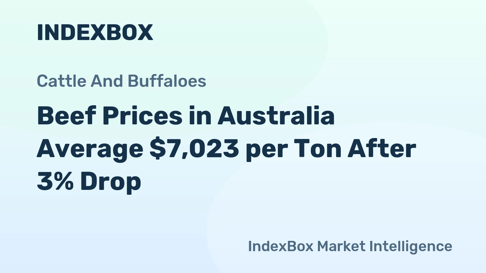 Beef Prices in Australia Average $7,023 per Ton After 3% Drop