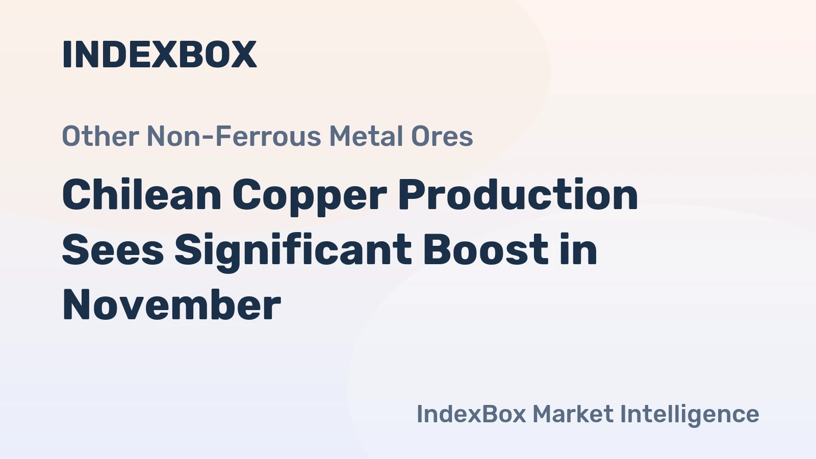 Chilean Copper Production Sees Significant Boost in November