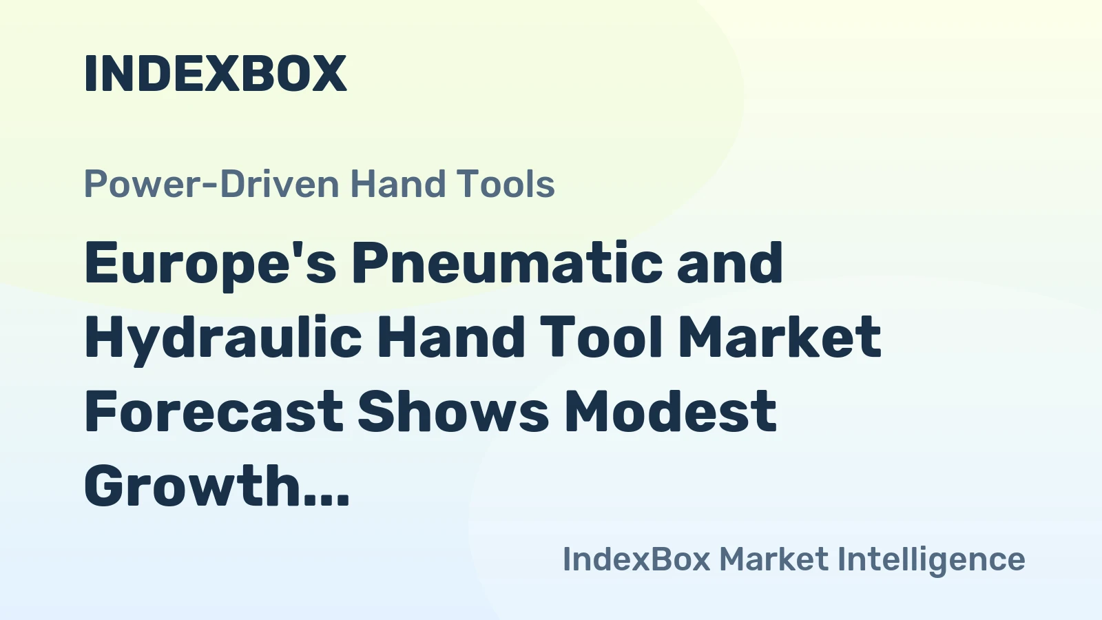 Europe's Pneumatic and Hydraulic Hand Tool Market Forecast Shows Modest Growth with +1.2% CAGR Through 2035