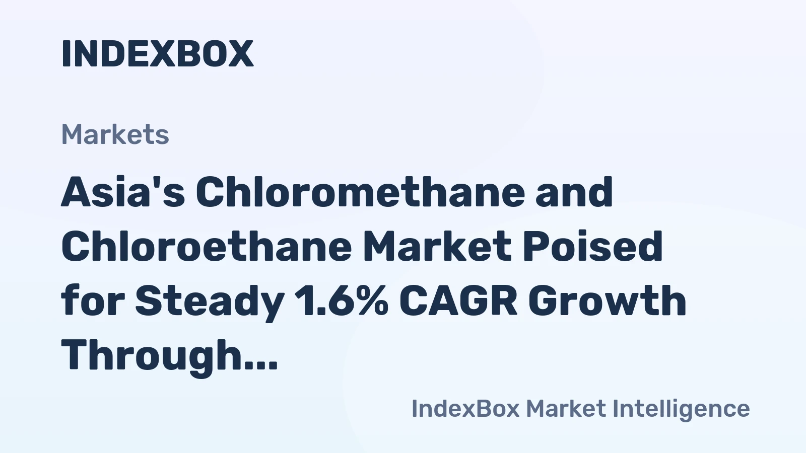 Asia's Chloromethane and Chloroethane Market Poised for Steady 1.6% CAGR Growth Through 2035