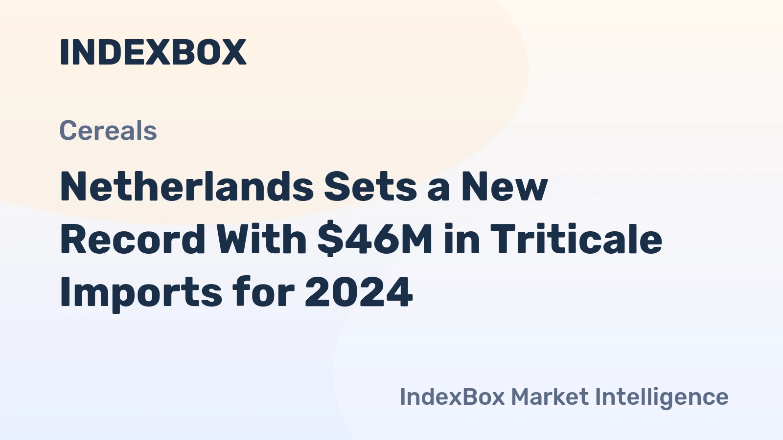 Netherlands Sets a New Record With $46M in Triticale Imports for 2024