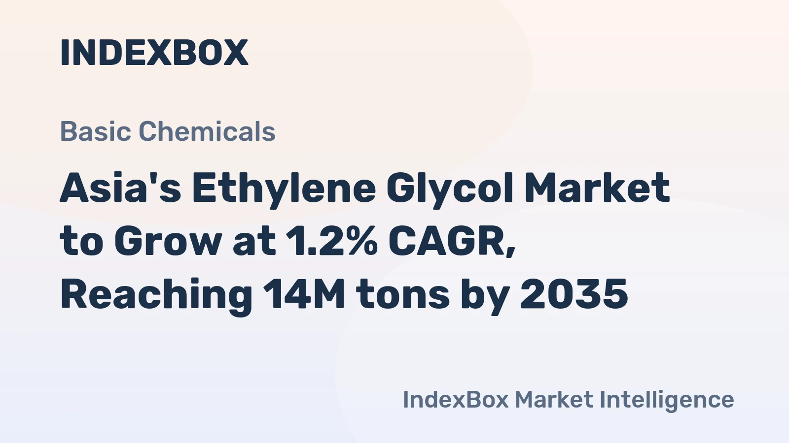 Asia's Ethylene Glycol Market to Grow at 1.2% CAGR, Reaching 14M tons by 2035