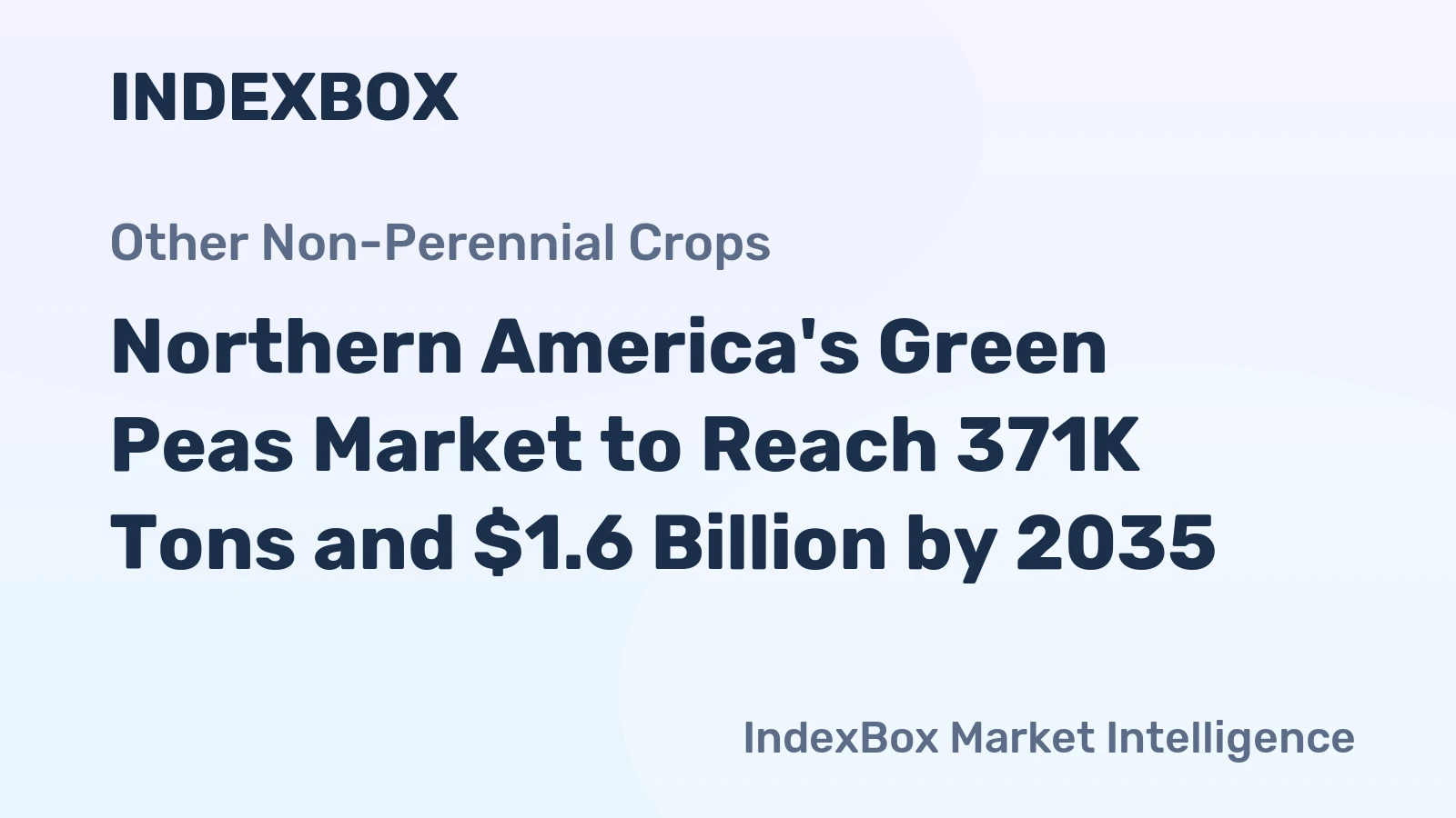 Northern America's Green Peas Market to Reach 371K Tons and $1.6 Billion by 2035