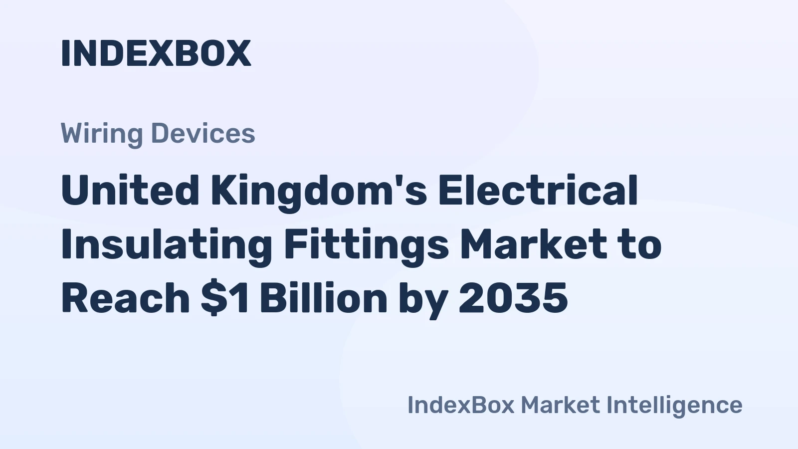 United Kingdom's Electrical Insulating Fittings Market to Reach $1 Billion by 2035
