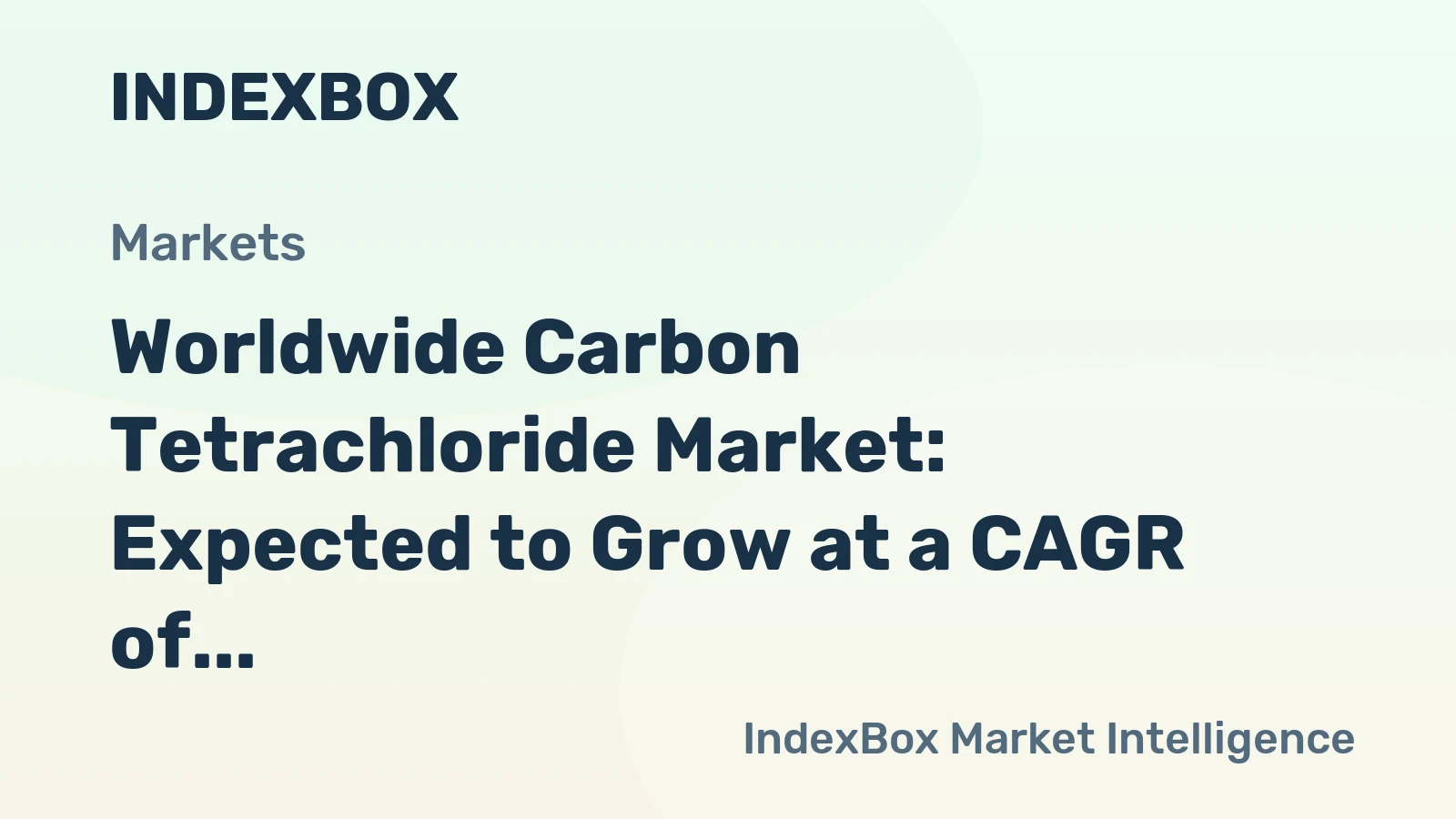 Worldwide Carbon Tetrachloride Market: Expected to Grow at a CAGR of +0.7% from 2024 to 2035