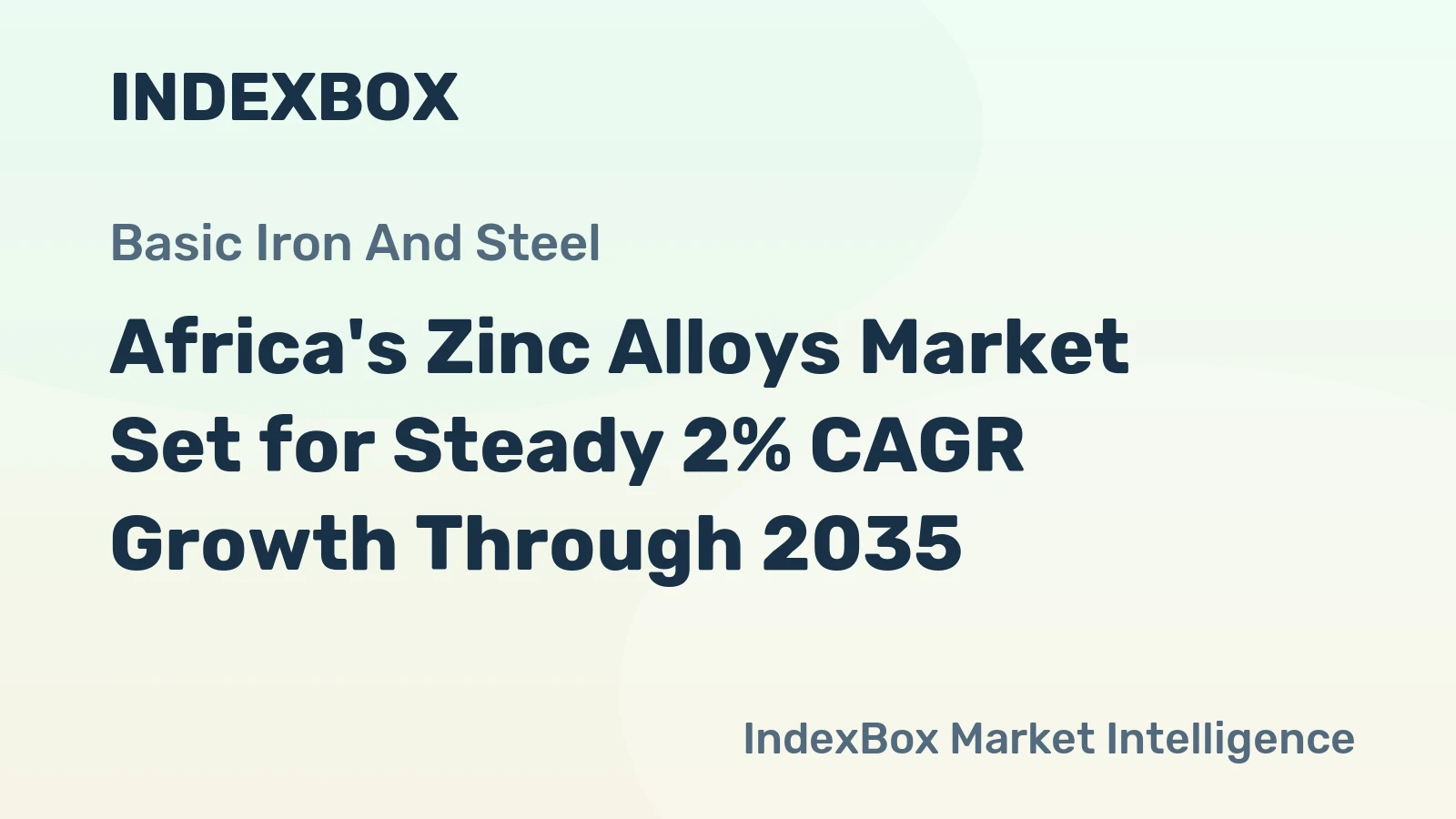 Africa's Zinc Alloys Market Set for Steady 2% CAGR Growth Through 2035