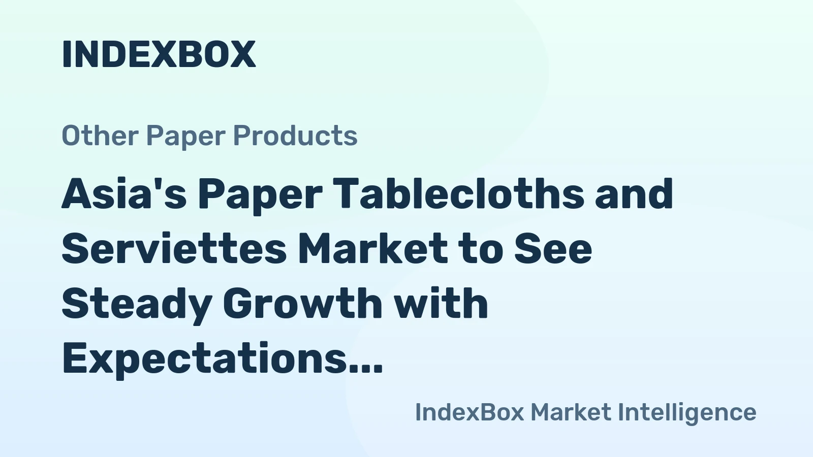 Asia's Paper Tablecloths and Serviettes Market to See Steady Growth with Expectations of +0.7% CAGR from 2024 to 2035