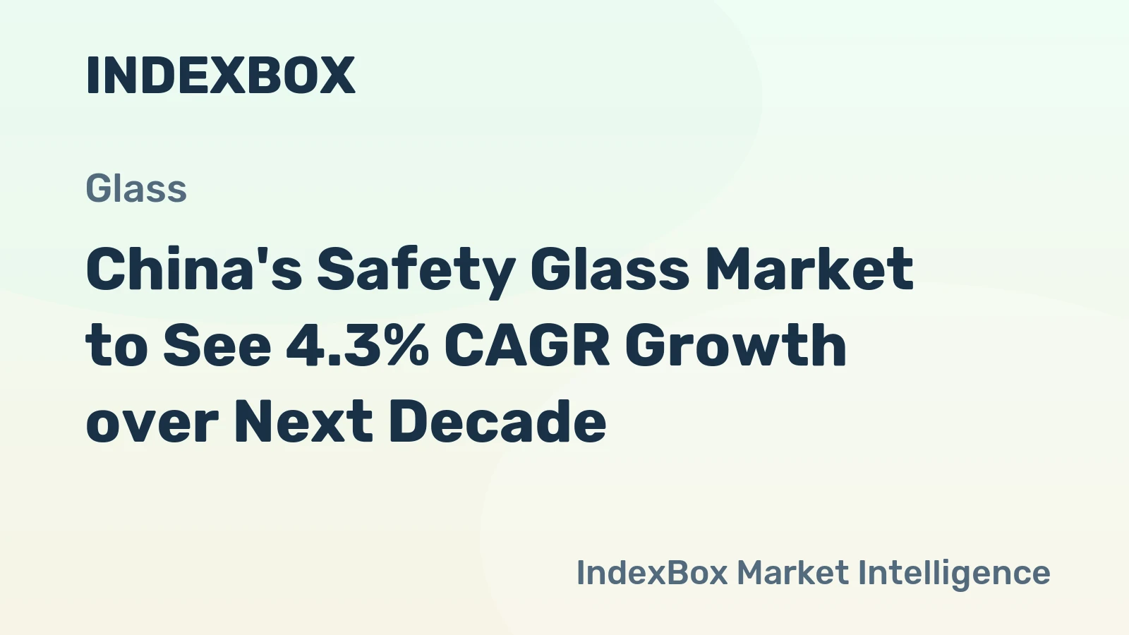 China's Safety Glass Market to See 4.3% CAGR Growth over Next Decade