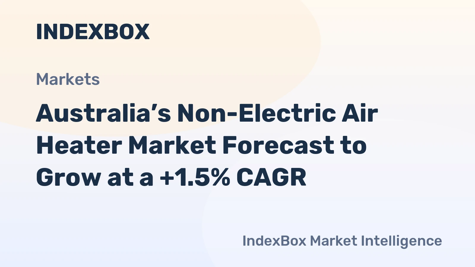Australia’s Non-Electric Air Heater Market Forecast to Grow at a +1.5% CAGR